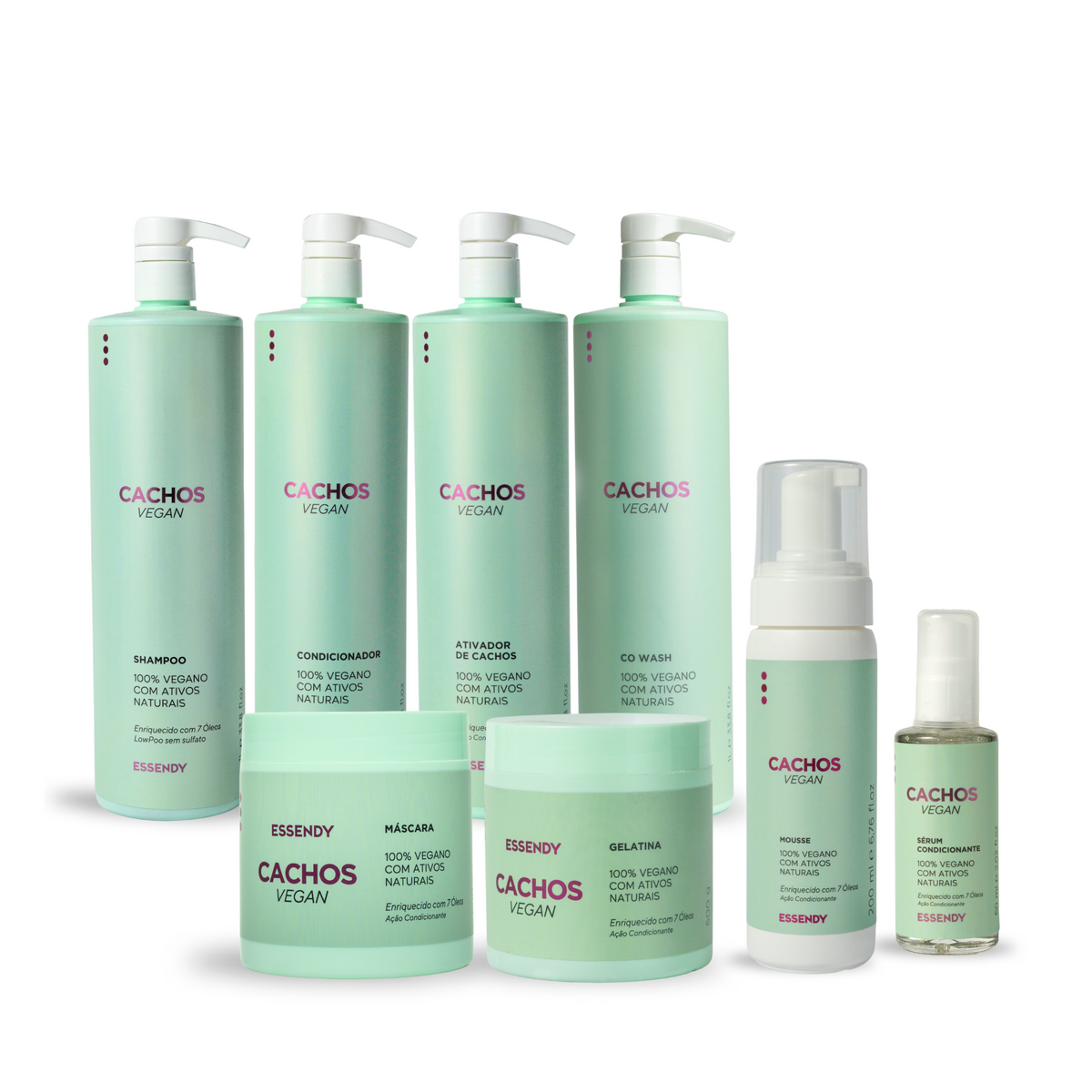 Kit Completo Cachos Vegan 1L – Essendy Cosméticos